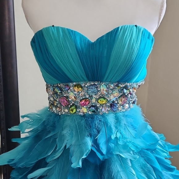Party Time Formals | Dresses | Party Time Formals Blue Fit And Flare ...